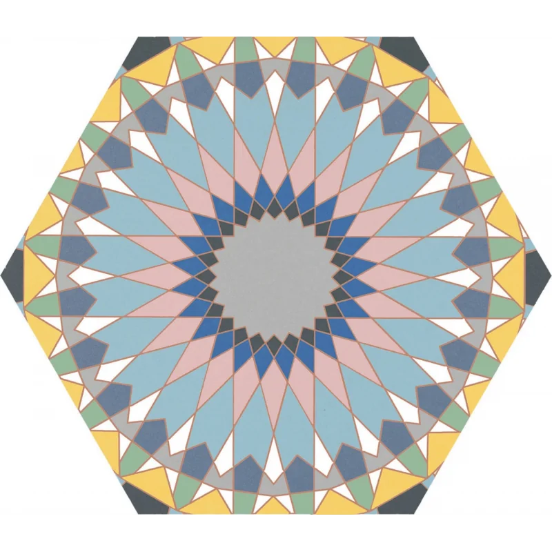 CODICER Kasbah Color MIX Płytka Gresowa Ścienno-Podłogowa 25x22 G1 - abcplytki.pl - Hex