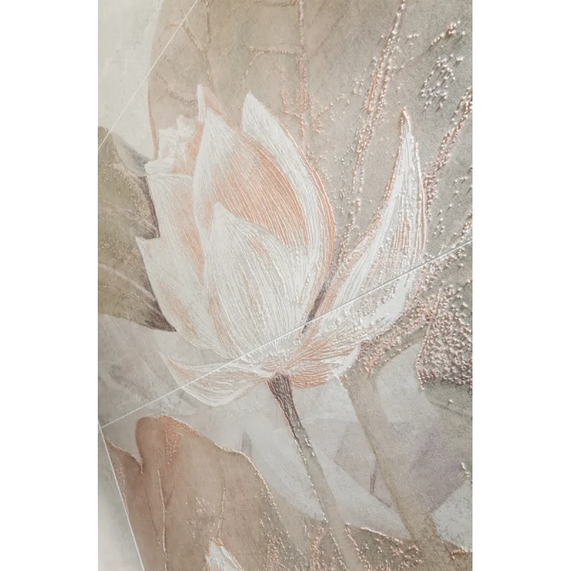 DOMINO (Tubądzin) Tortora Flowers B Element 3 Obraz Gresowy 59,8x119,8 G1 - abcplytki.pl - Tortora