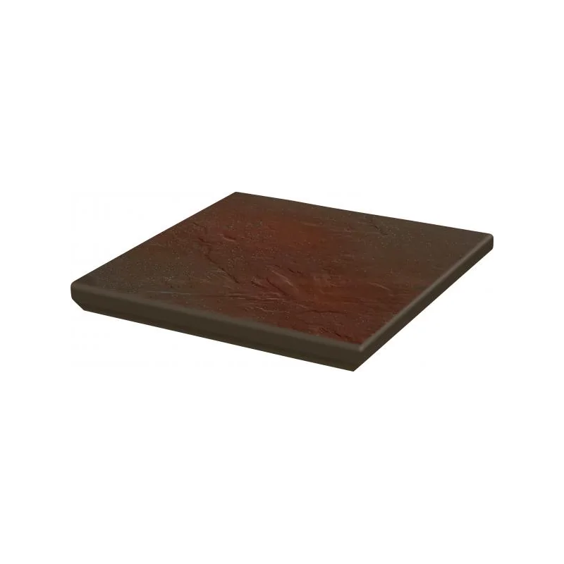 PARADYŻ Semir Brown Klinkier Kapinos Stopnica Narożna 33x33 G1 - abcplytki.pl - Semir